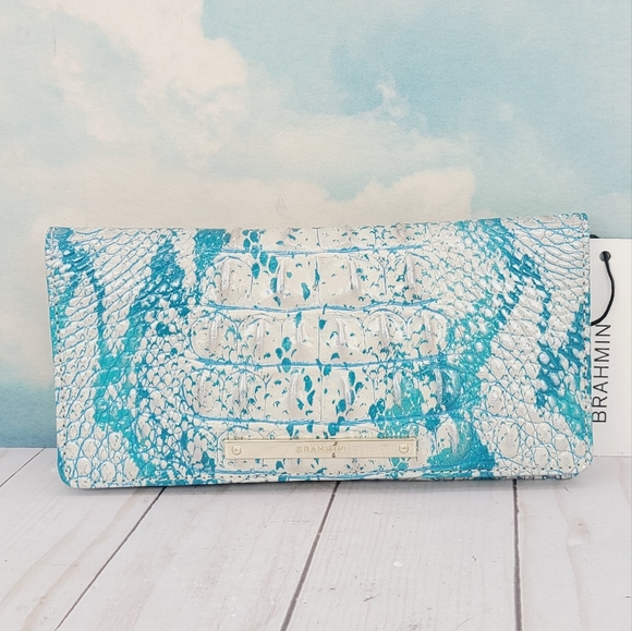 Brahmin | Bags | Brahmin Ady Wallet Mesmerized Melbourne Crocodile ...